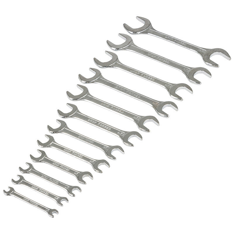 Набор рожковых ключей Park CrV, хромованадиевая сталь, 12 шт