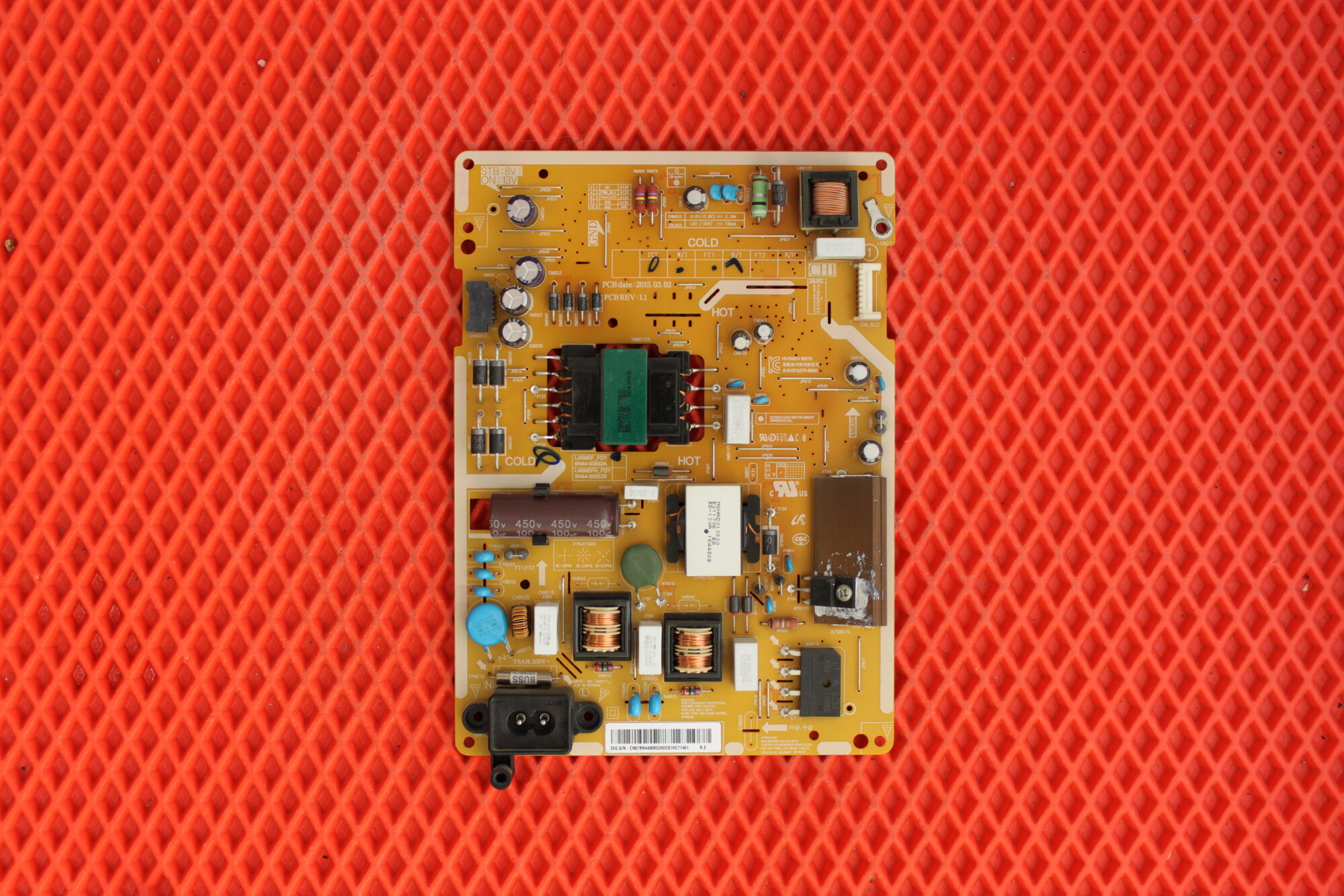 Блок питания (PSU) BN44-00852B для телевизора SAMSUNG UE40J5000AU-ZYBV10 в надёжной упаковке