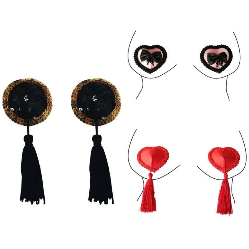 Женская Наклейка С Кисточкой На Груди-Стиль 8