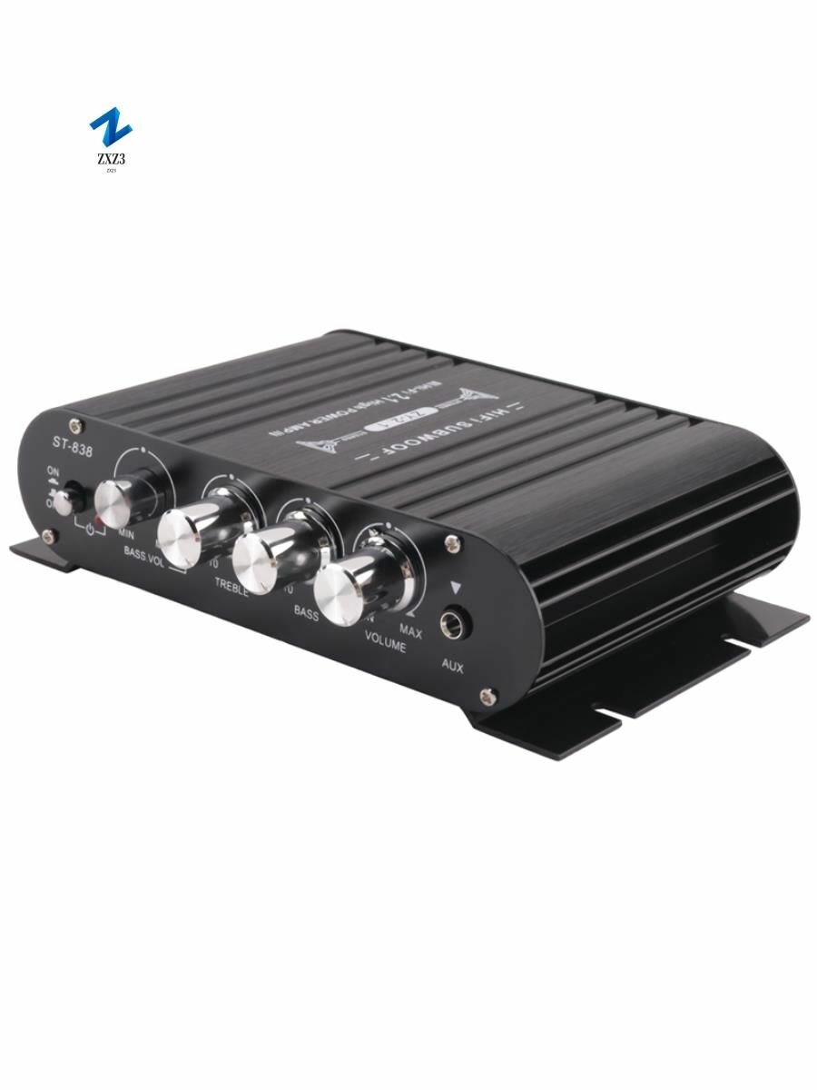 (M G F O) -838 HIFI-усилитель 2.1-канальный автомобильный MP3-мини-усилитель AUX Вход Регулировка высоких и низких частот Усилитель Super 20Wx2+40W