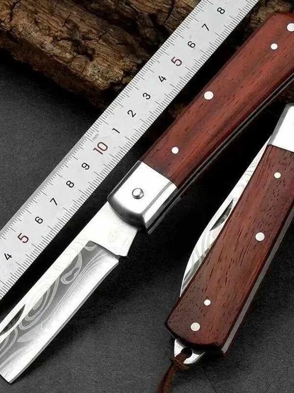 Садовый нож, лезвиеДамасская сталь