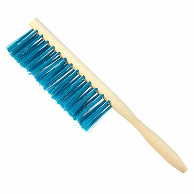 Щетка-сметка Домашняя Мода с синтетической щетиной, трехрядная, деревянное основание (1с23-30)