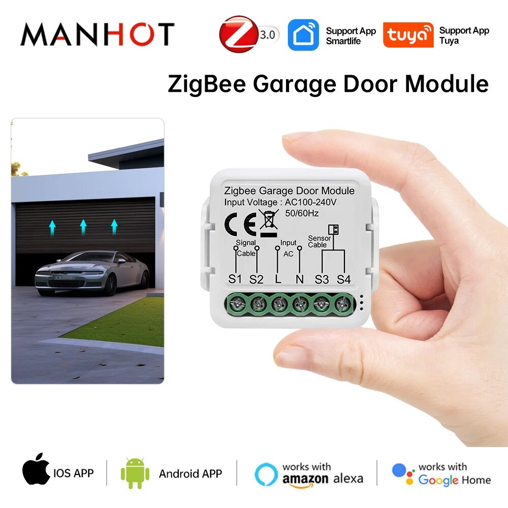 Умный модуль открытия гаражных ворот Tuya Zigbee zigbee version