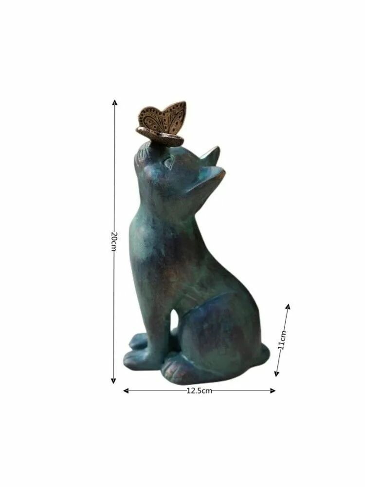 Садовая фигура "Кошка", для украшения сада, из качественных материалов — фото 1
