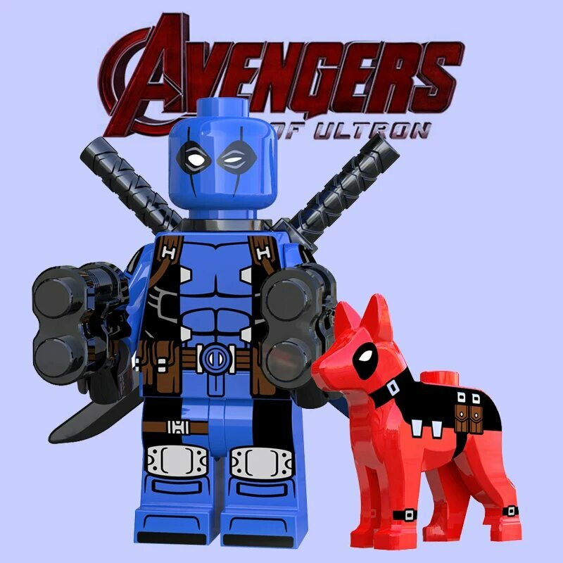 Игрушка Дедпул в стиле LEGO, конструктор супергероя для детей, обучающая головоломка