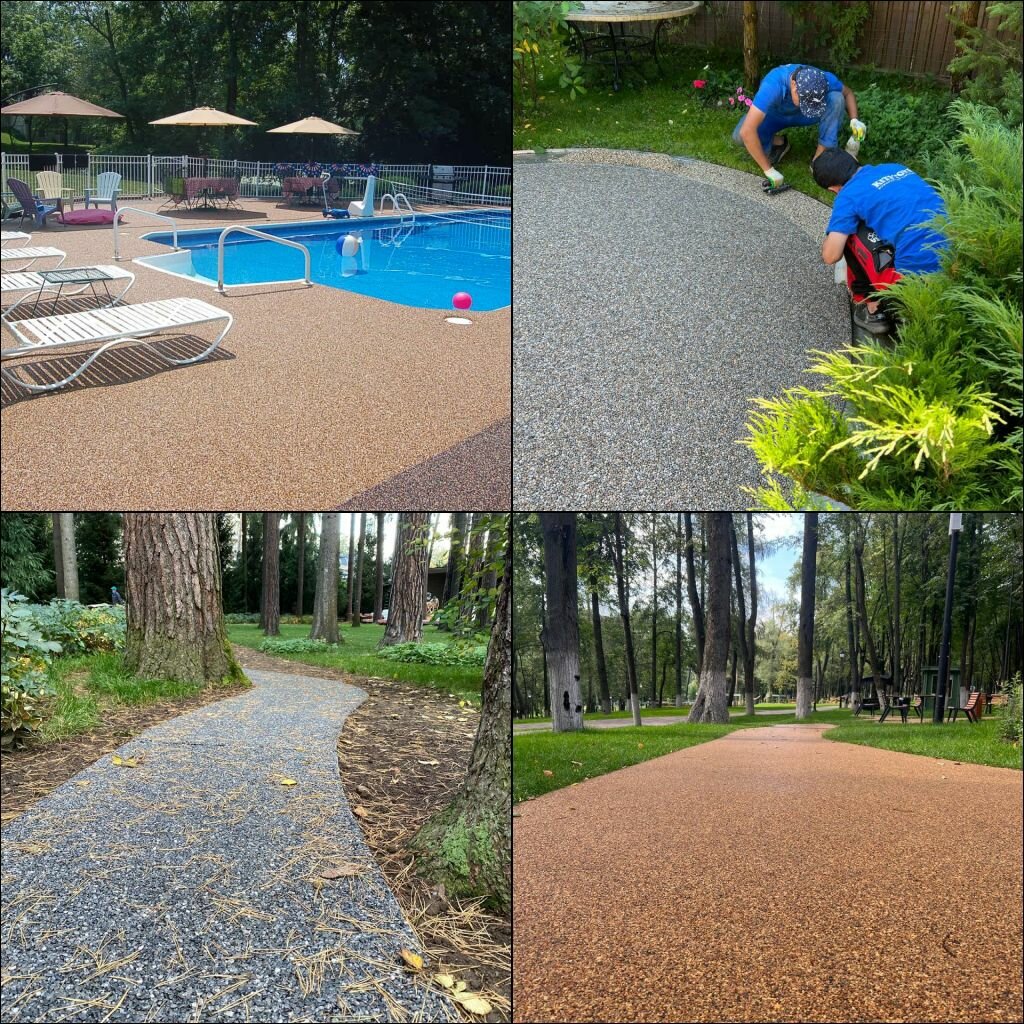 Каменный ковер для садовой дорожки, декоративное покрытие для сада