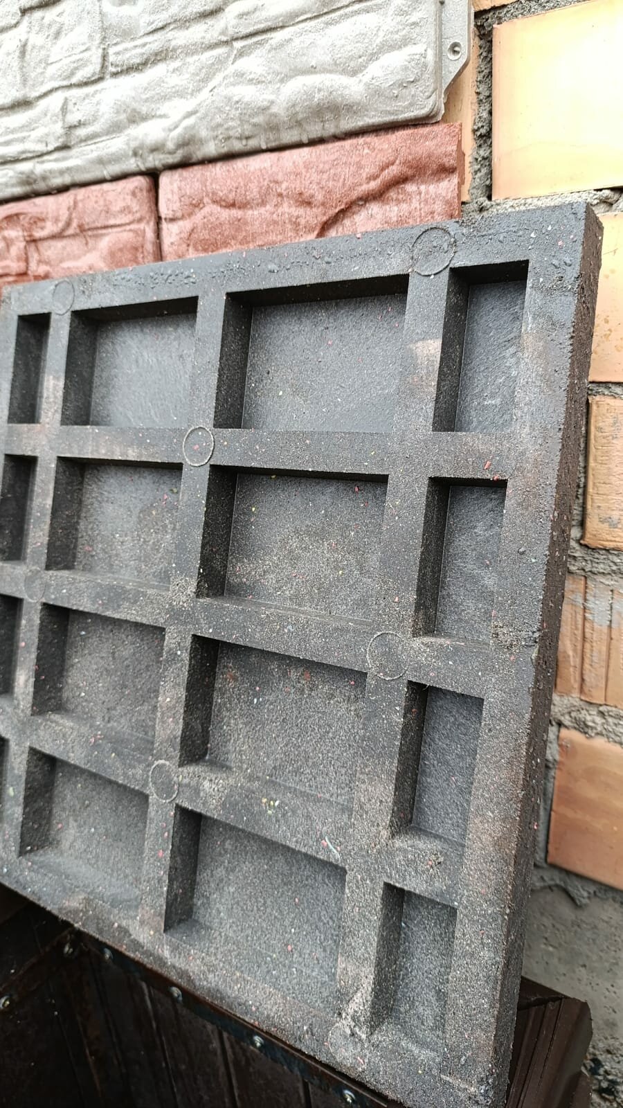 Плитка тротуарная полимерпесчаная "Крупноформатная" 445х445х35 мм, 2 шт (2 сорт)