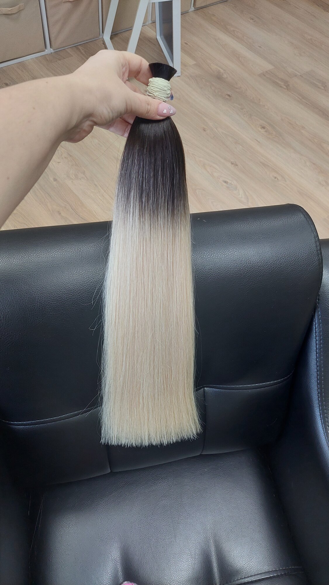 Натуральные волосы для наращивания 50см 100г омбре, 3/60, люкс