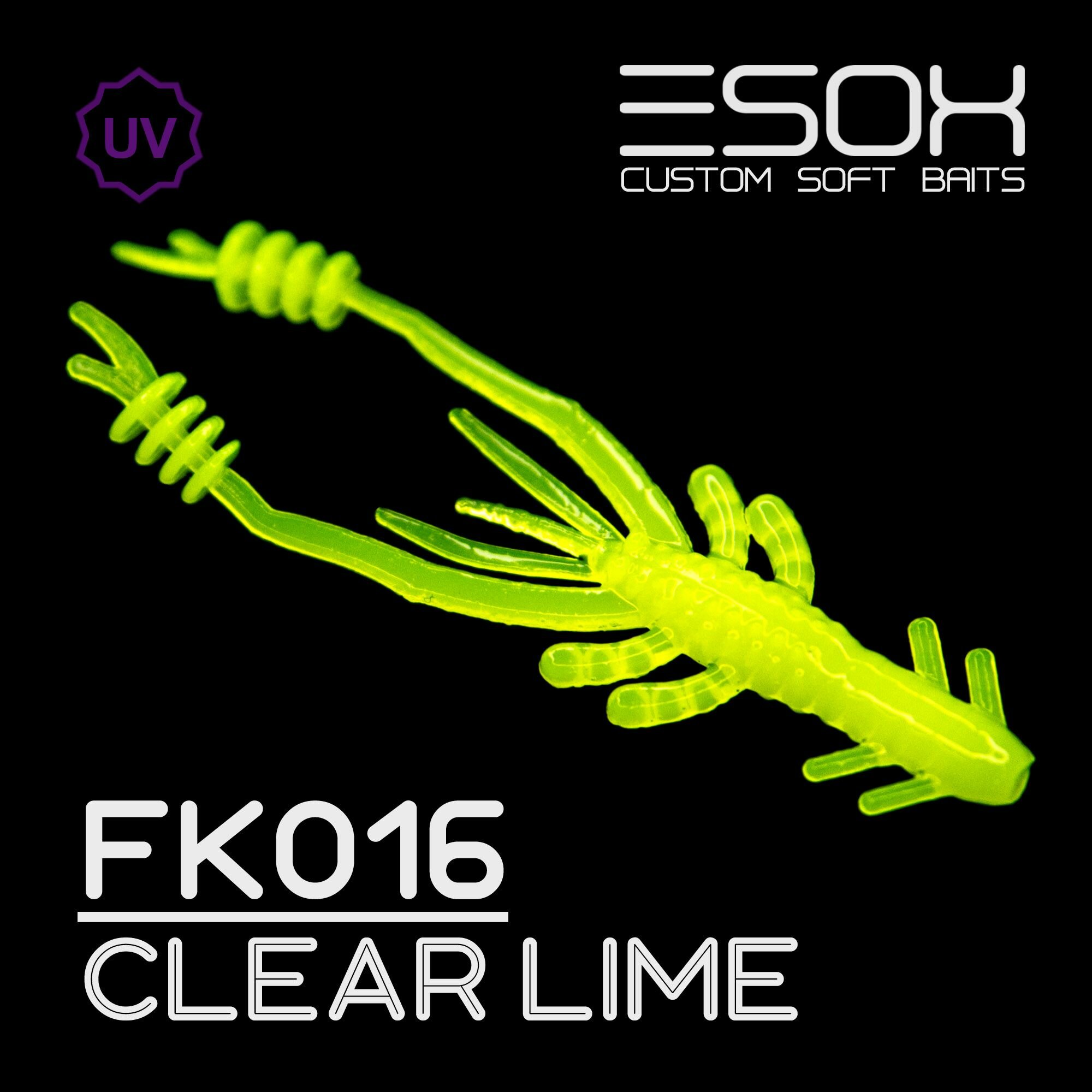 ESOX Swish Shrimp 2" (50мм) 10шт / Мягкая приманка для рыбалки