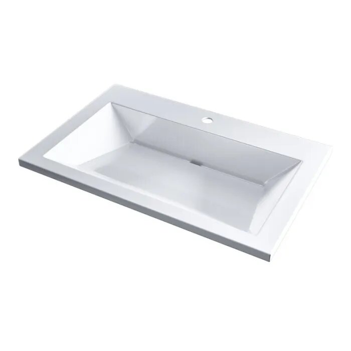 Мебельная раковина Uperwood Olivia 70 глянцевая белая