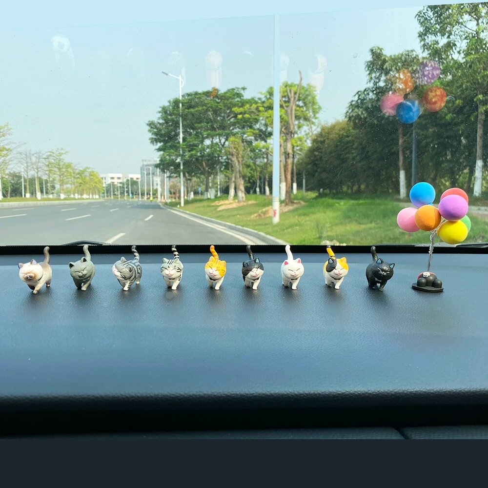 Автомобильные украшения для котят, милый популярный очаровательный держатель для ручек с котом, украшение в виде