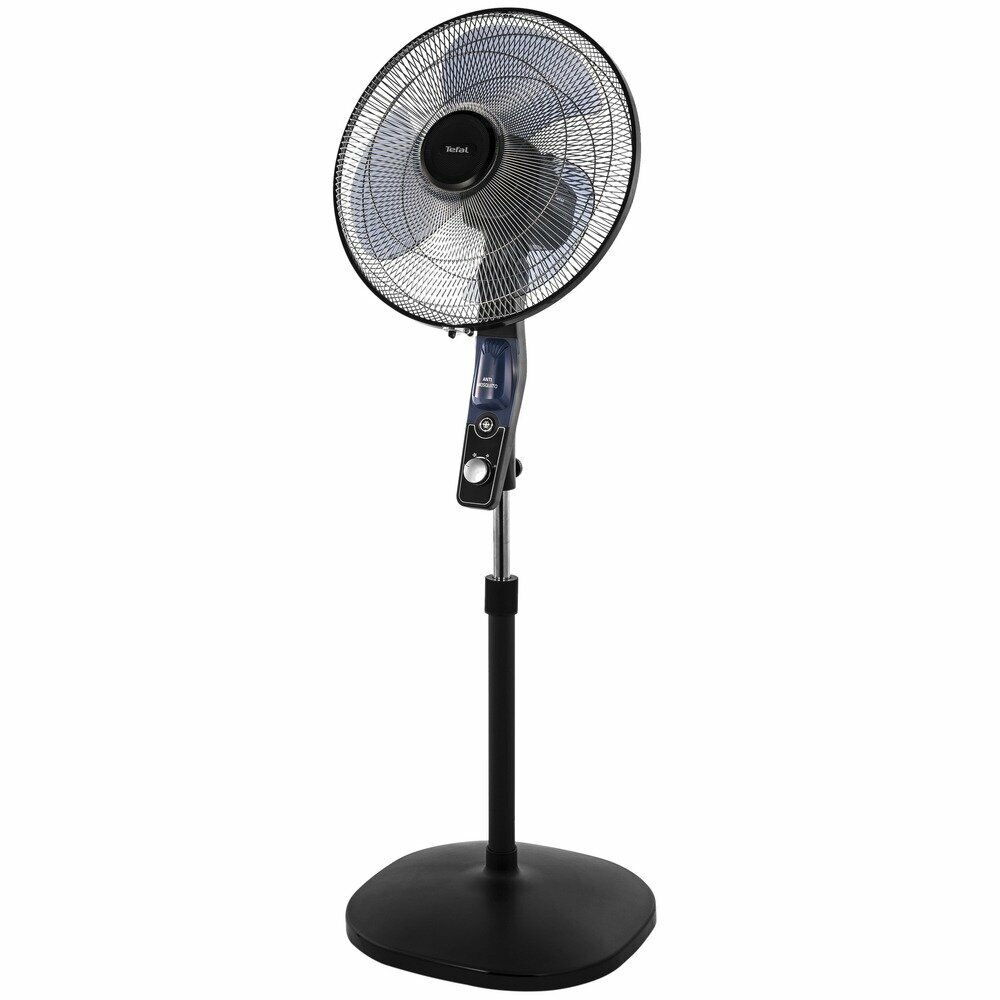 Вентилятор Tefal Essential+ Stand VF4420F0 черный, напольный, регулировка высоты, 60Вт, 3 скорости