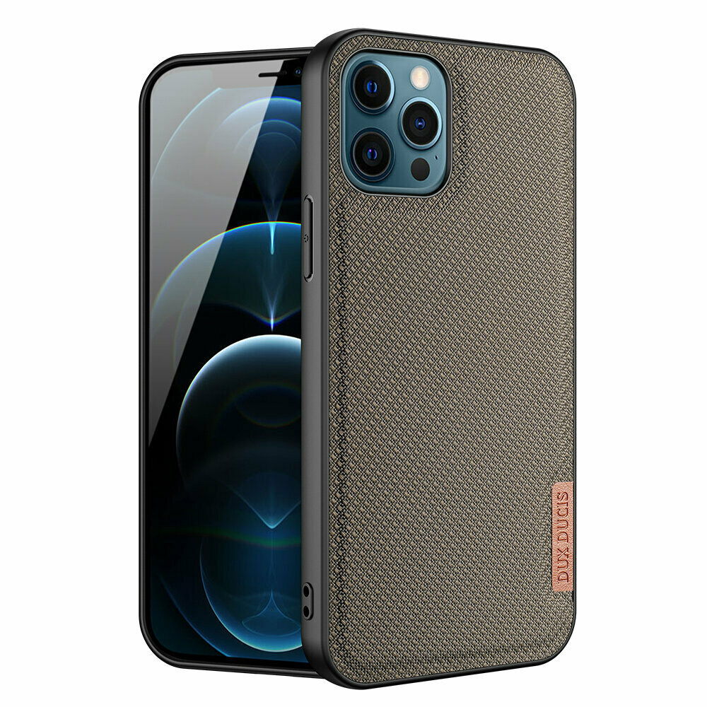 Чехол силиконовый Dux Ducis для iPhone 12 Pro Max 6.7", Fino series коричневый