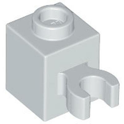 Деталь Lego 60475b Brick, Modified 1 x 1 with Open O Clip (Vertical Grip) - Hollow Stud