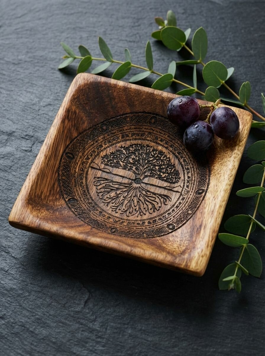 Тарелочка деревянная