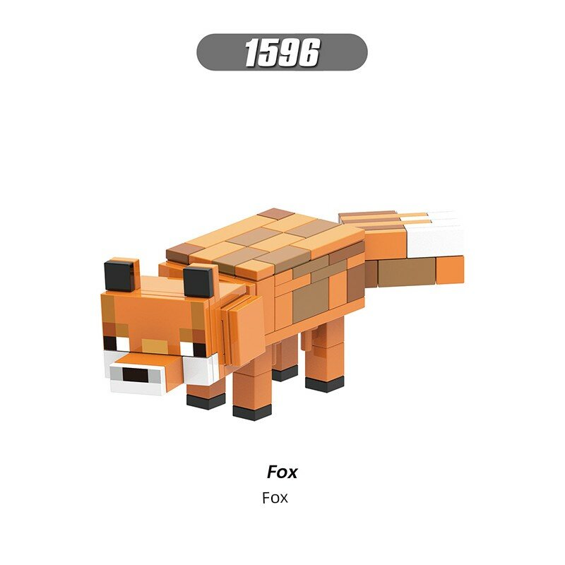 LEGO Minecraft Бат Гардиан Минифигурка - Серебристый Сборная Кирпичная Игрушка