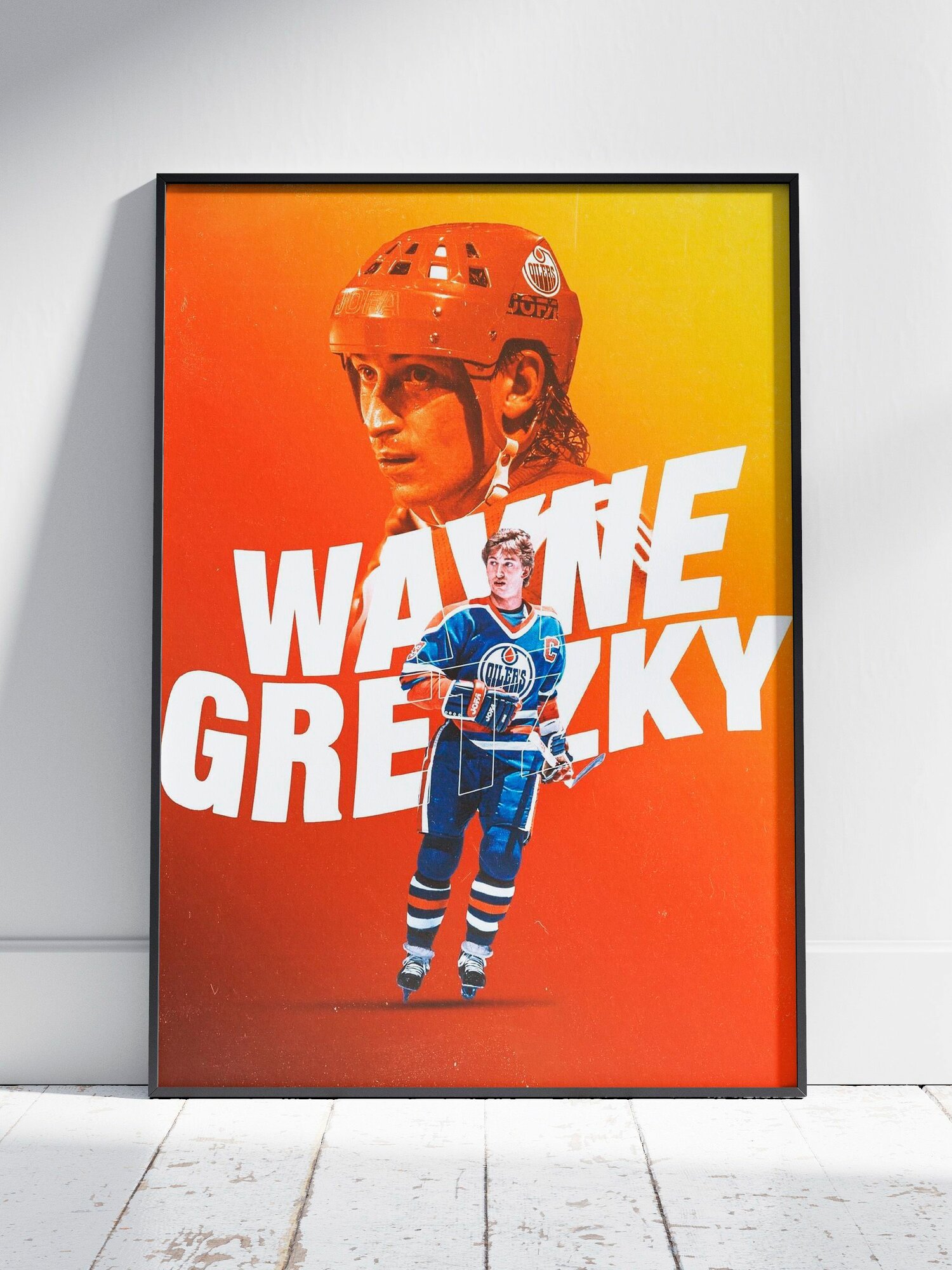 Плакат на стену для интерьера Легенды Хоккея (Уэйн Гретцки - Wayne Gretzky 7) - Постер по спорту и физической активности формата A4 (21x30 см)