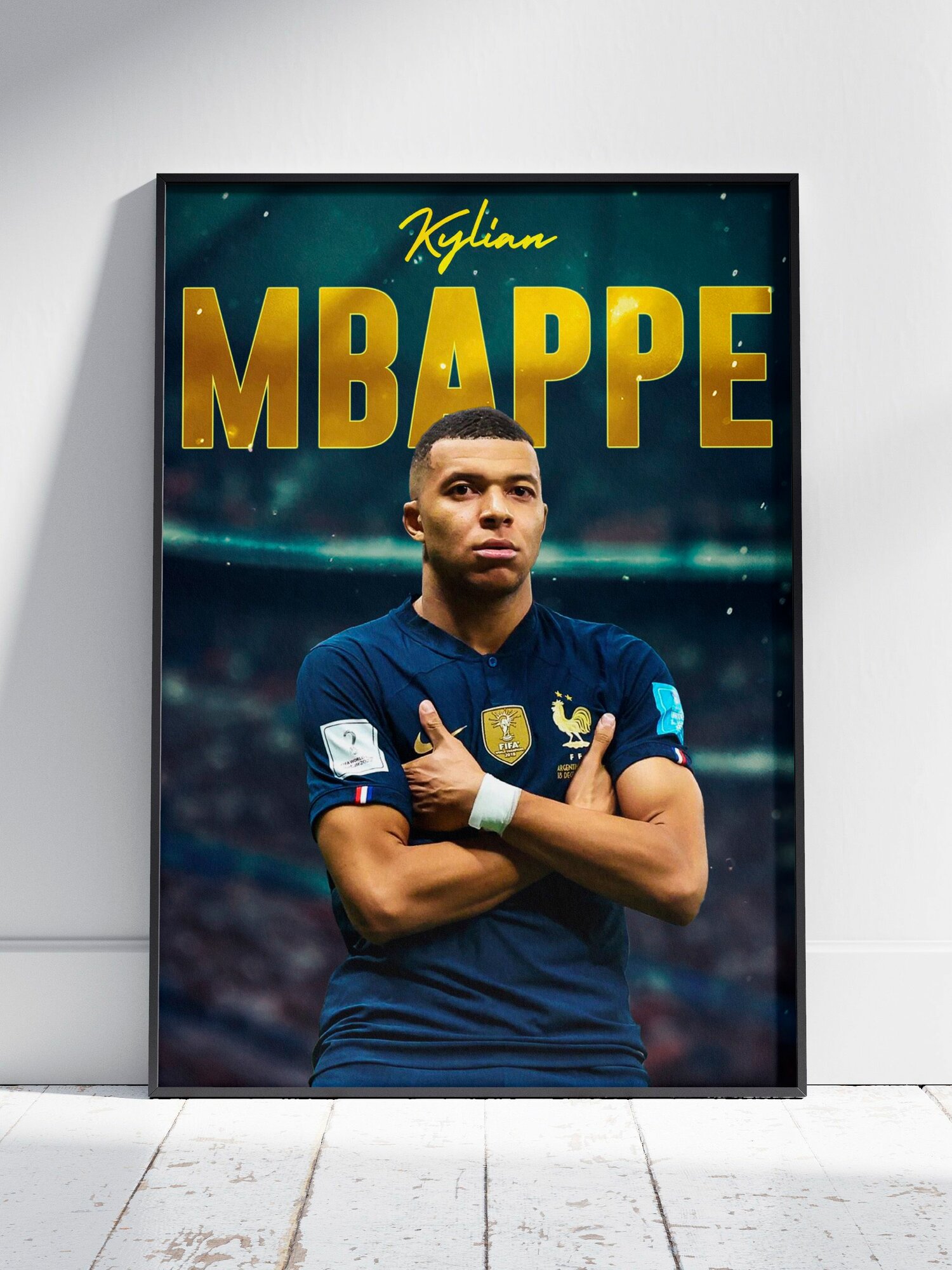 Плакат на стену для интерьера Монако (Килиан Мбаппе Лоттен - Kylian Mbappe 1) - Постер по спорту и физической активности формата A4 (21x30 см)