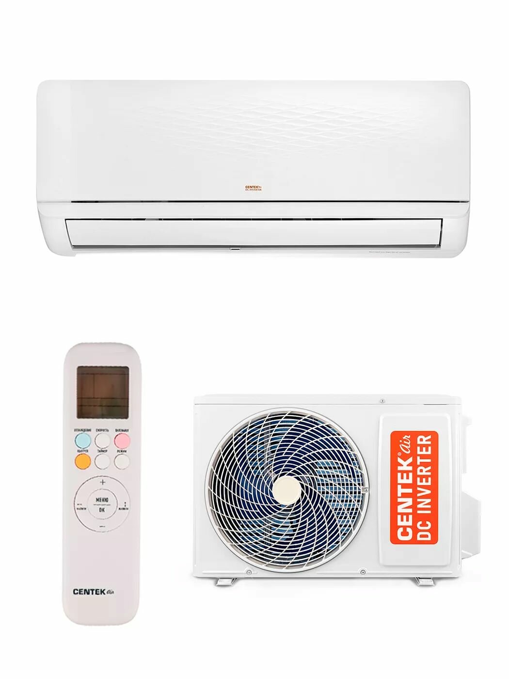 Инверторная сплит-система CENTEK CT-65FDC09 WiFi до 25 кв. м, Wi-fi встроен, A, Компрессор GMCC-Toshiba, 4D-жалюзи, Супер тихий от 18 дБ, работает с Яндекс Алисой
