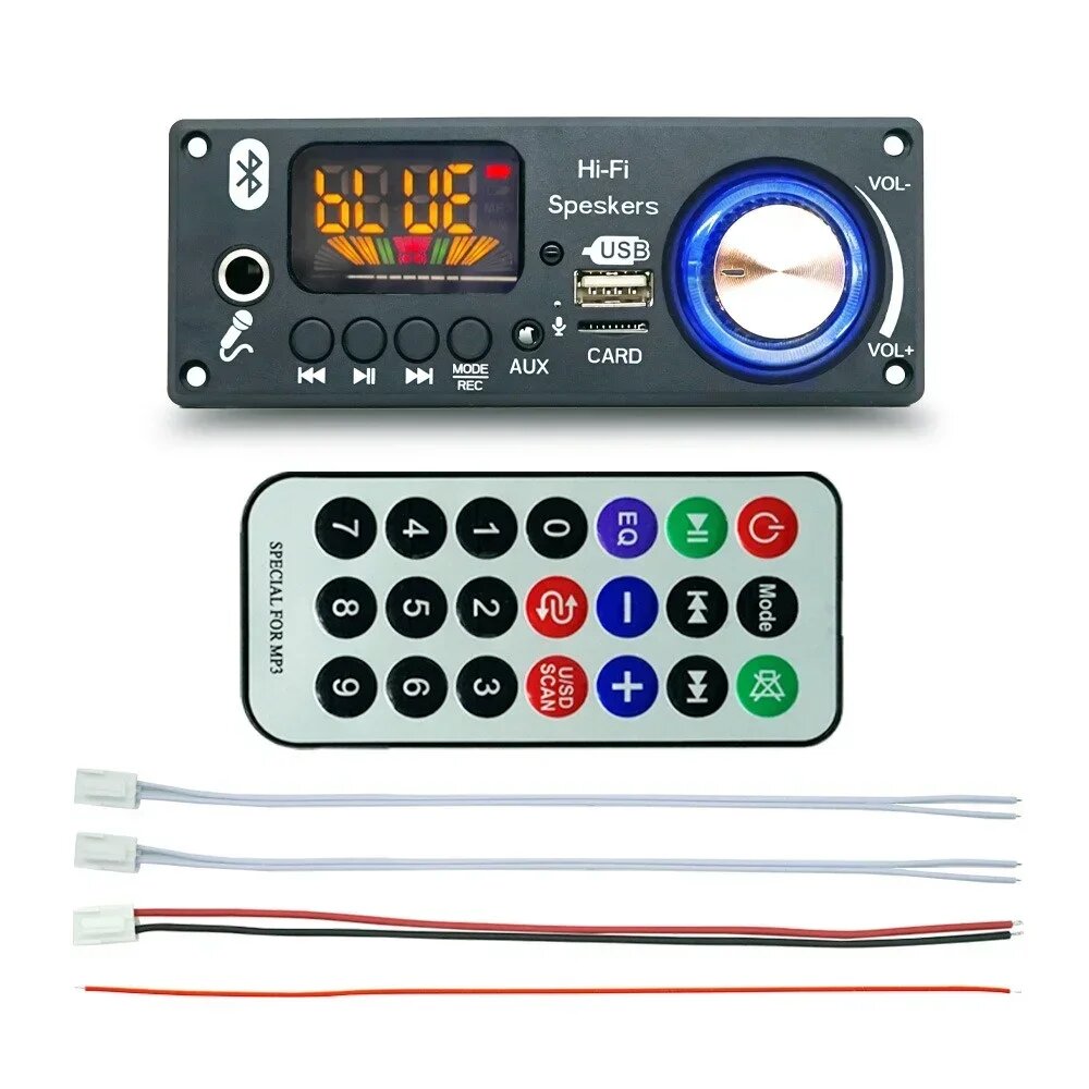 Автомобильный MP3 плеер Bluetooth 160W DC 5V-25V