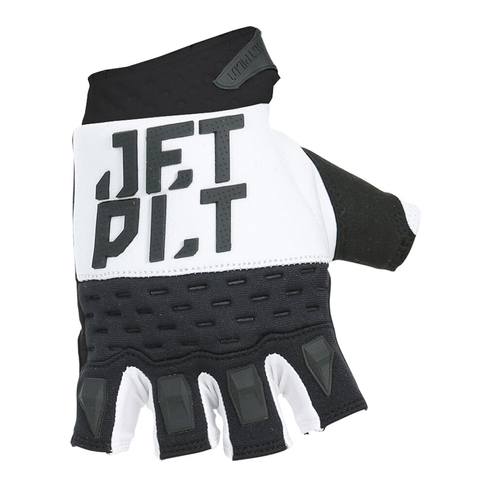 Гидроперчатки JetPilot RX Race Short Finger White/Black, неопрен 1 мм, короткие пальцы