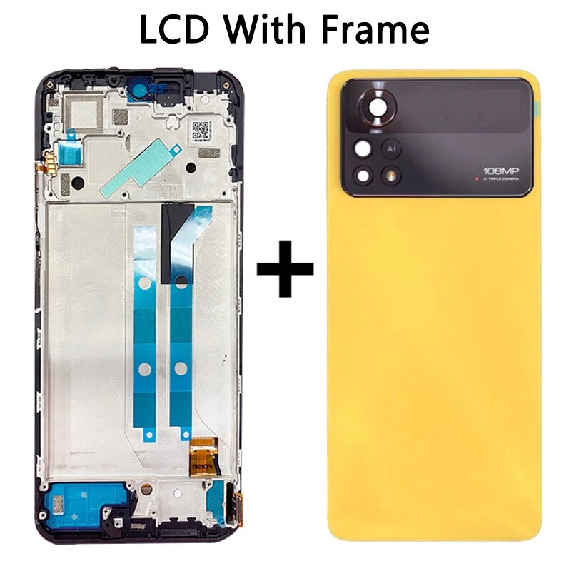 Тест для Xiaomi Poco X4 Pro 5G 2201116 PG ЖК-дисплей с дигитайзером сенсорного экрана в сборе для Poco X4Pro 5G, запасные части для ЖК-дисплея