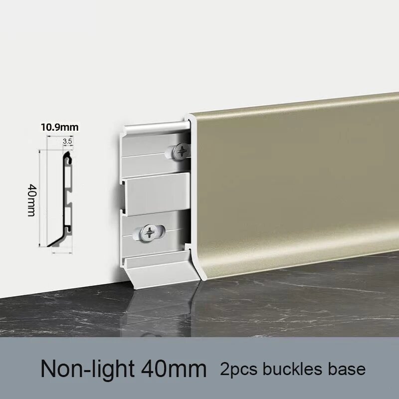 Ультратонкий плинтус из алюминиевого профиля накладной скрытый плинтус для пола угловой отделка стен канальный линейный стрип