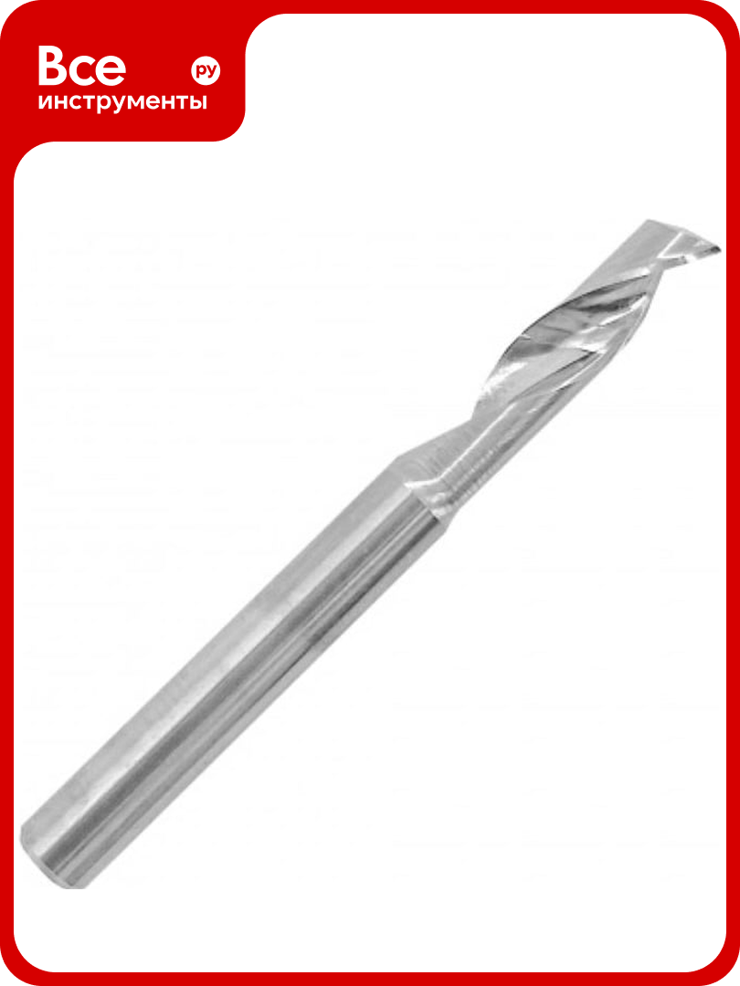 Фреза спиральная по алюминию Z1 4x15x40 мм, S=4 мм Deltatools 138.1240a 06-4419