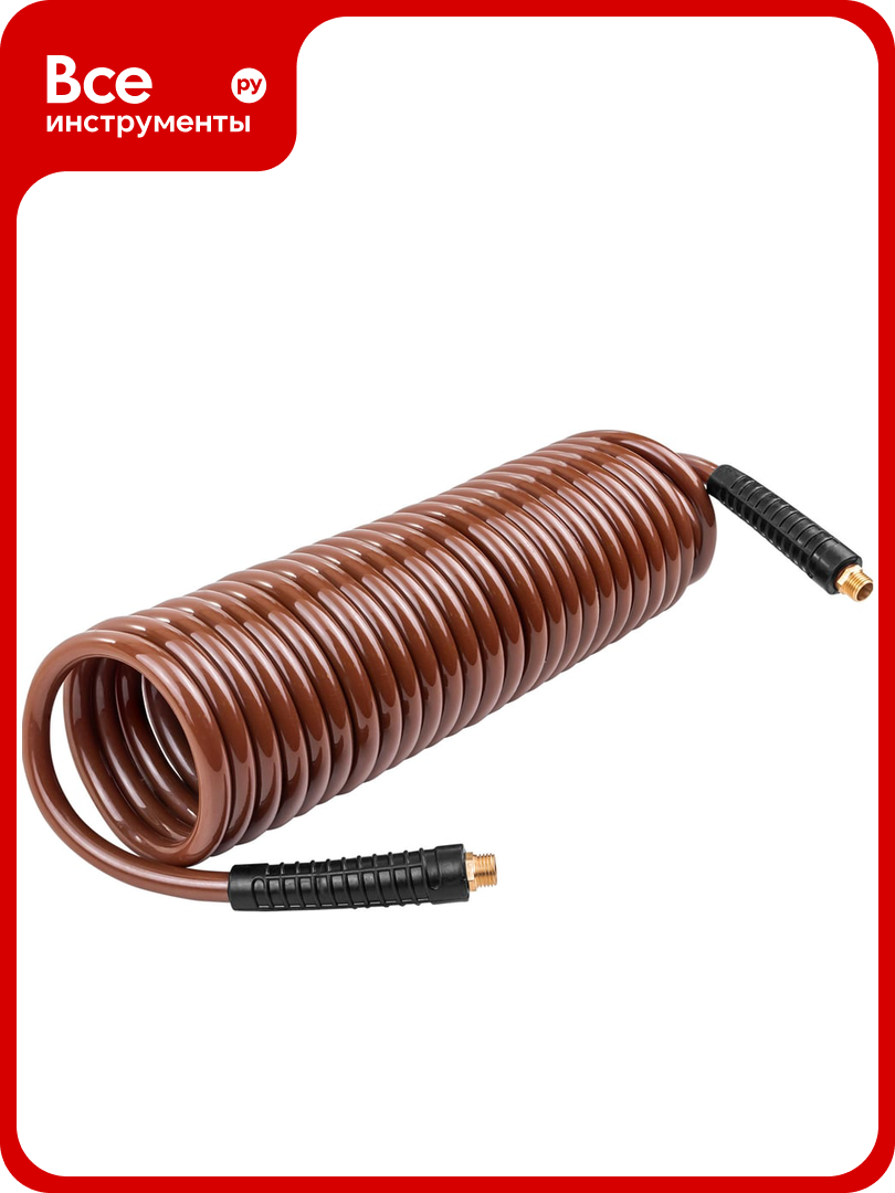 Шланг витой полиуретановый FORSTIME 8мм х 12мм х 7.5м с резьбовыми наконечниками 1/4 FT-AHC-48D(64621)