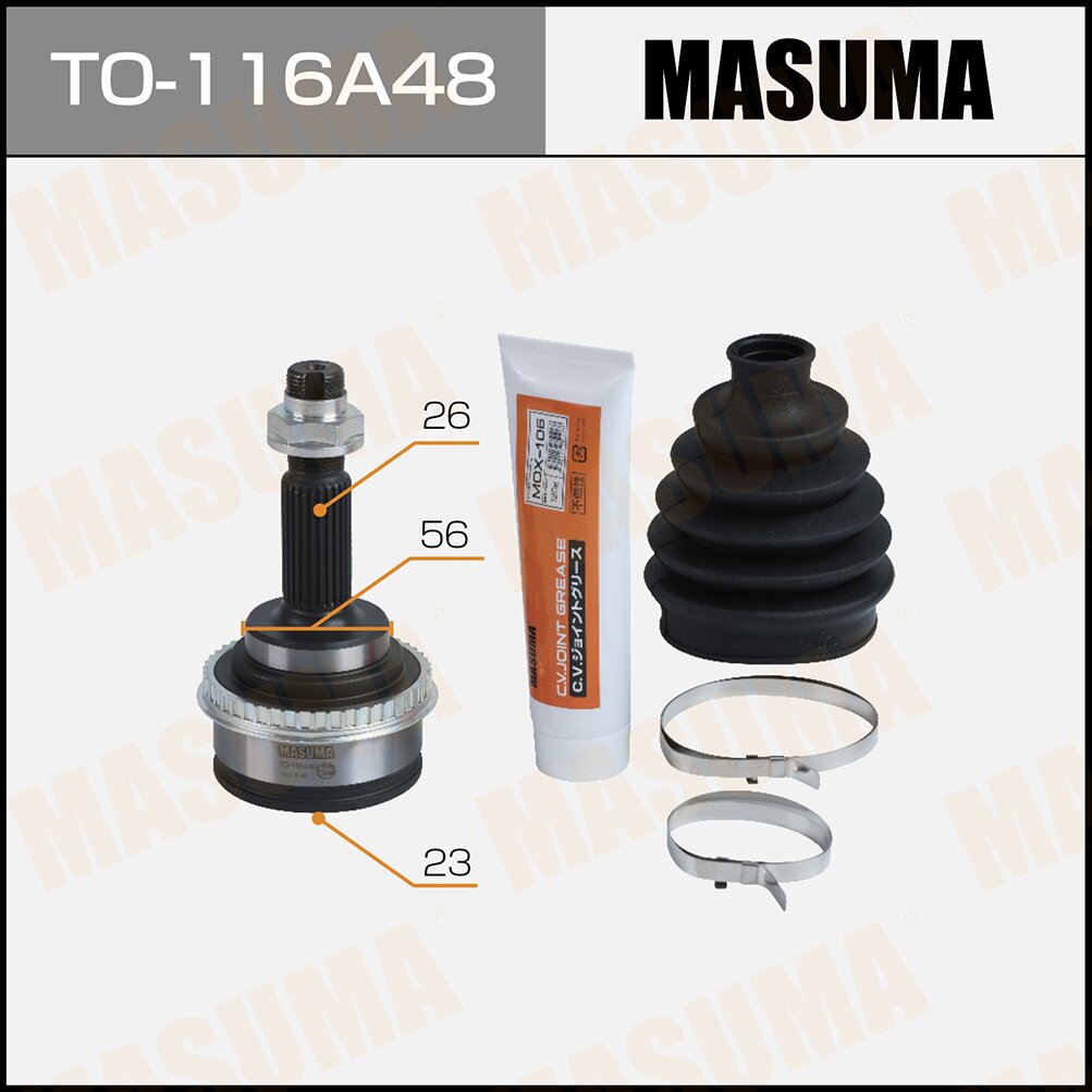 ШРУС наружный 23х56х26 Masuma TO-116A48
