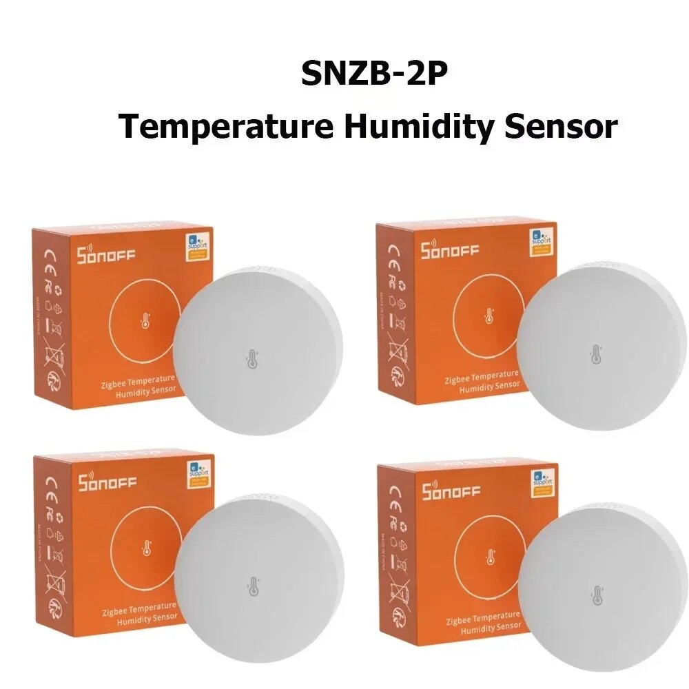 Датчик температуры и влажности Sonoff SNZB-02P (4шт)