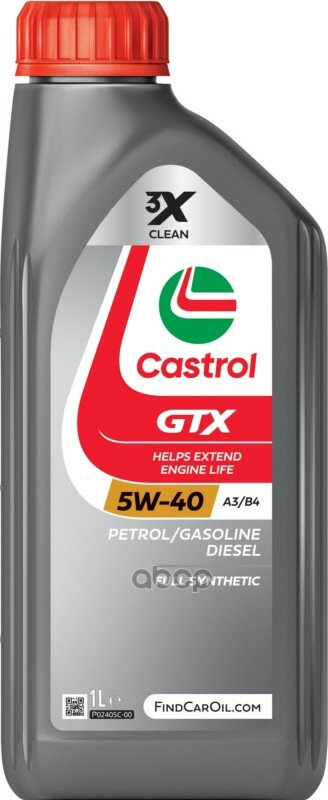 Castrol Масло моторное CASTROL GTX 5W40 1л На складе