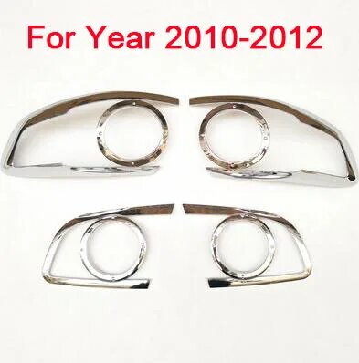 Накладка на фонарь Hyundai Santa Fe 2010-2012, хром