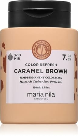 Маска для волос Maria Nila Colour Refresh, карамельный коричневый 7.35, 100 мл