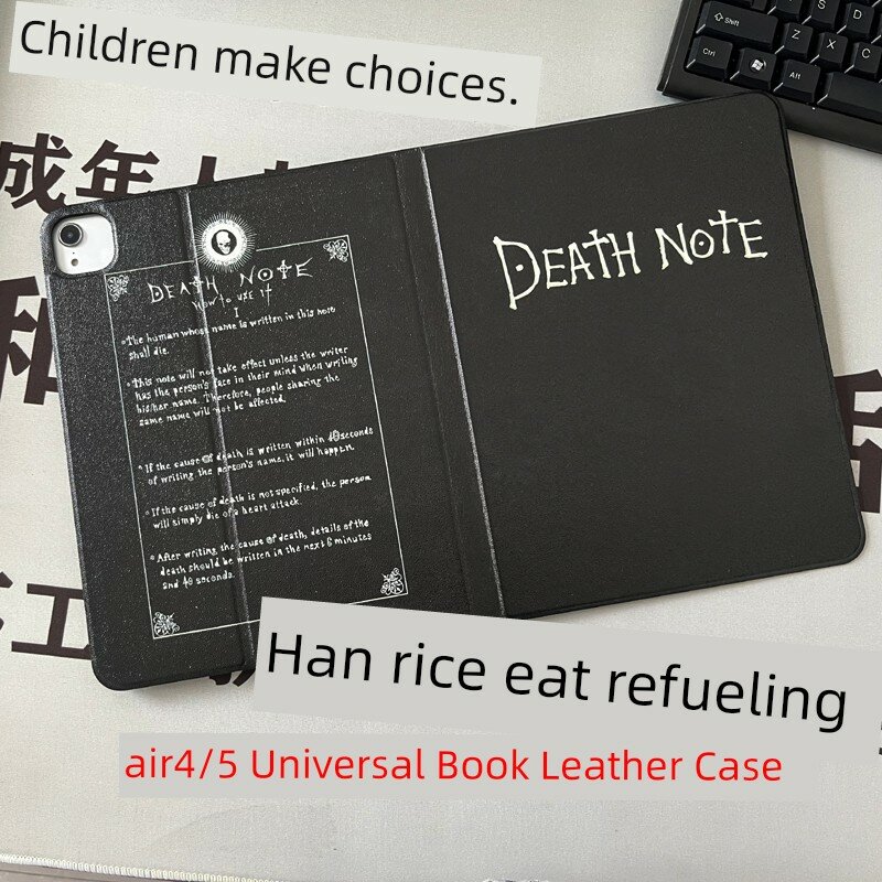 Подходит для iPad 10.2 2021 года, чехол Death Note 9.7inch для Air3/4 Mini5/6, защитный чехол для Pro10.5/11, iPad