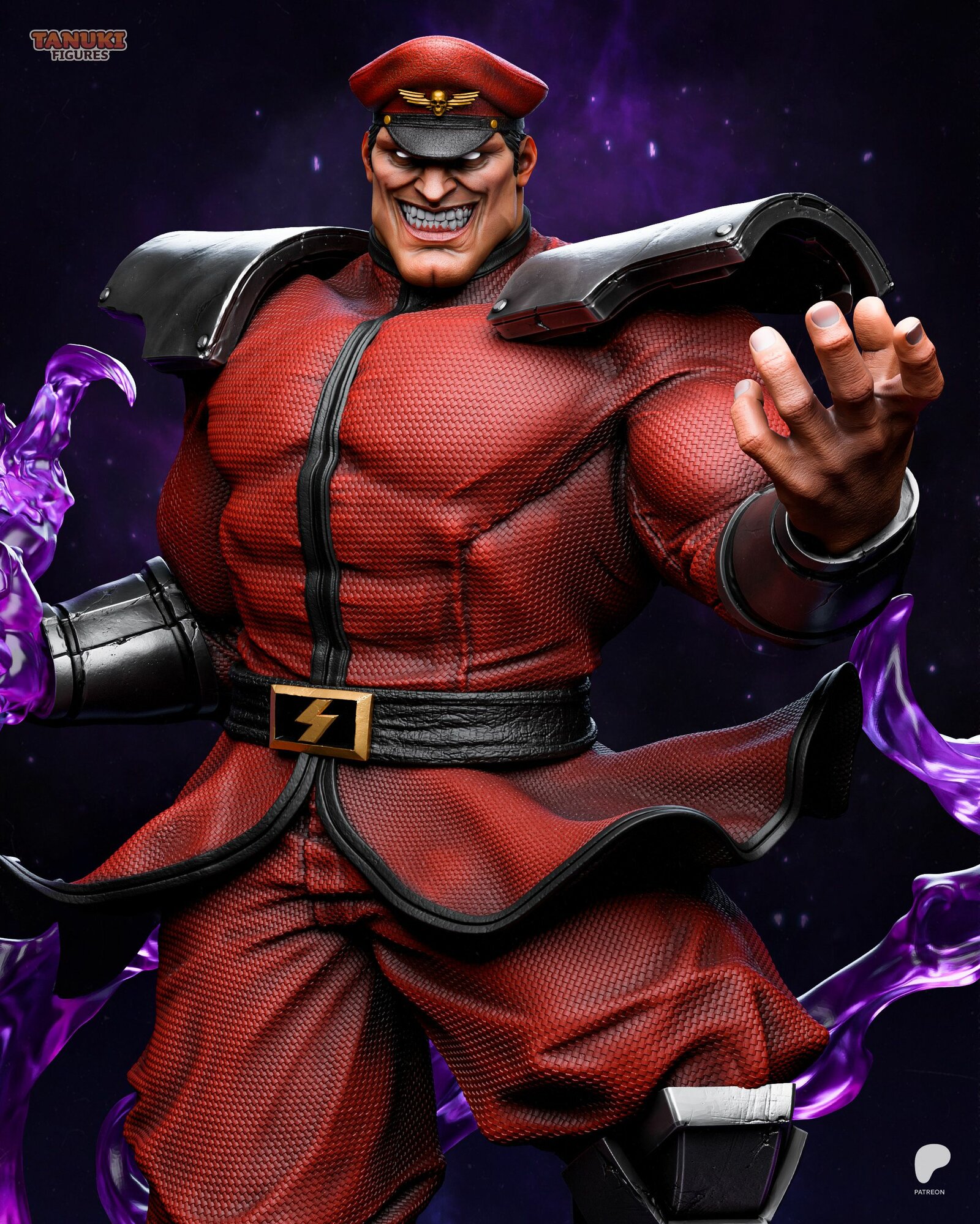 Сборная модель M. Bison (Street Fighter), 363мм, 1/6 для покраски