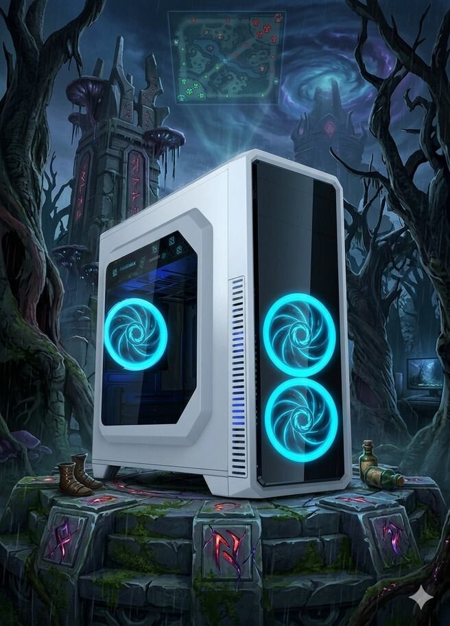 Системный блок G561white Intel Core I7-10700(аналог) 3,3ГГц 14 AMD Radeon RX 580 (8 Гб) Windows 11 Pro 32 Гб/1000/0