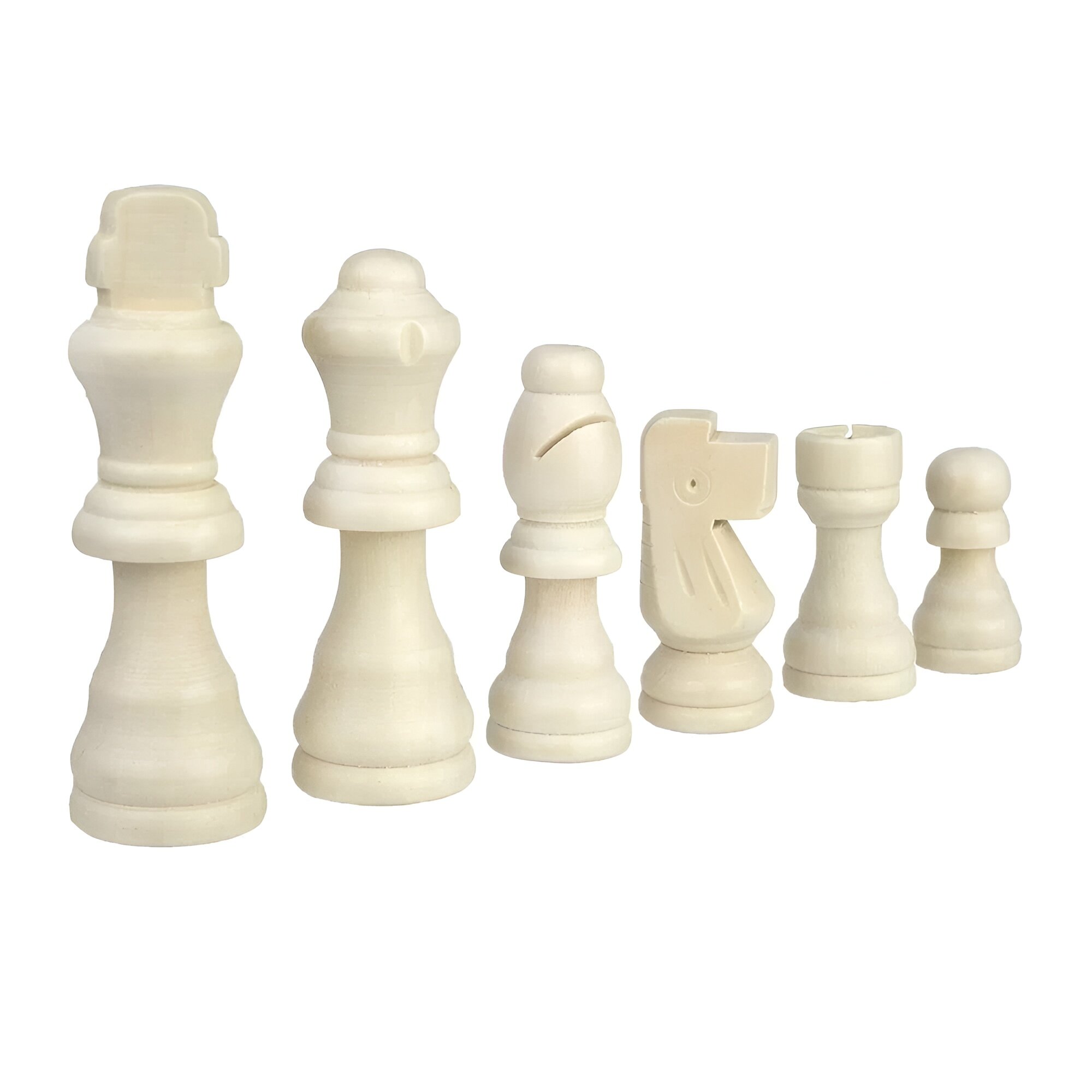 Шахматные Фигуры Partida, Дерево, с Подложкой, высота Короля 7.6 см