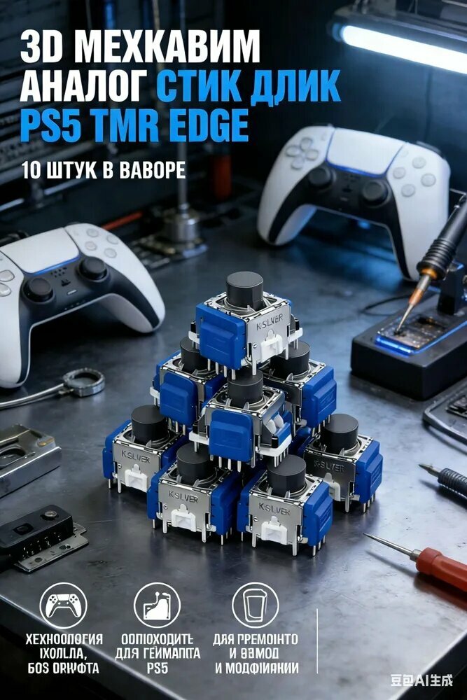 3D Механизм аналог стика для Джойстика Геймпада PS5 TMR Edge,10 шт