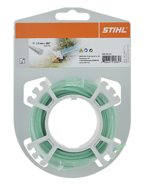 Леска для триммера 2,0мм*14м бесшумная круглая STIHL для бензокосы STIHL FS 55