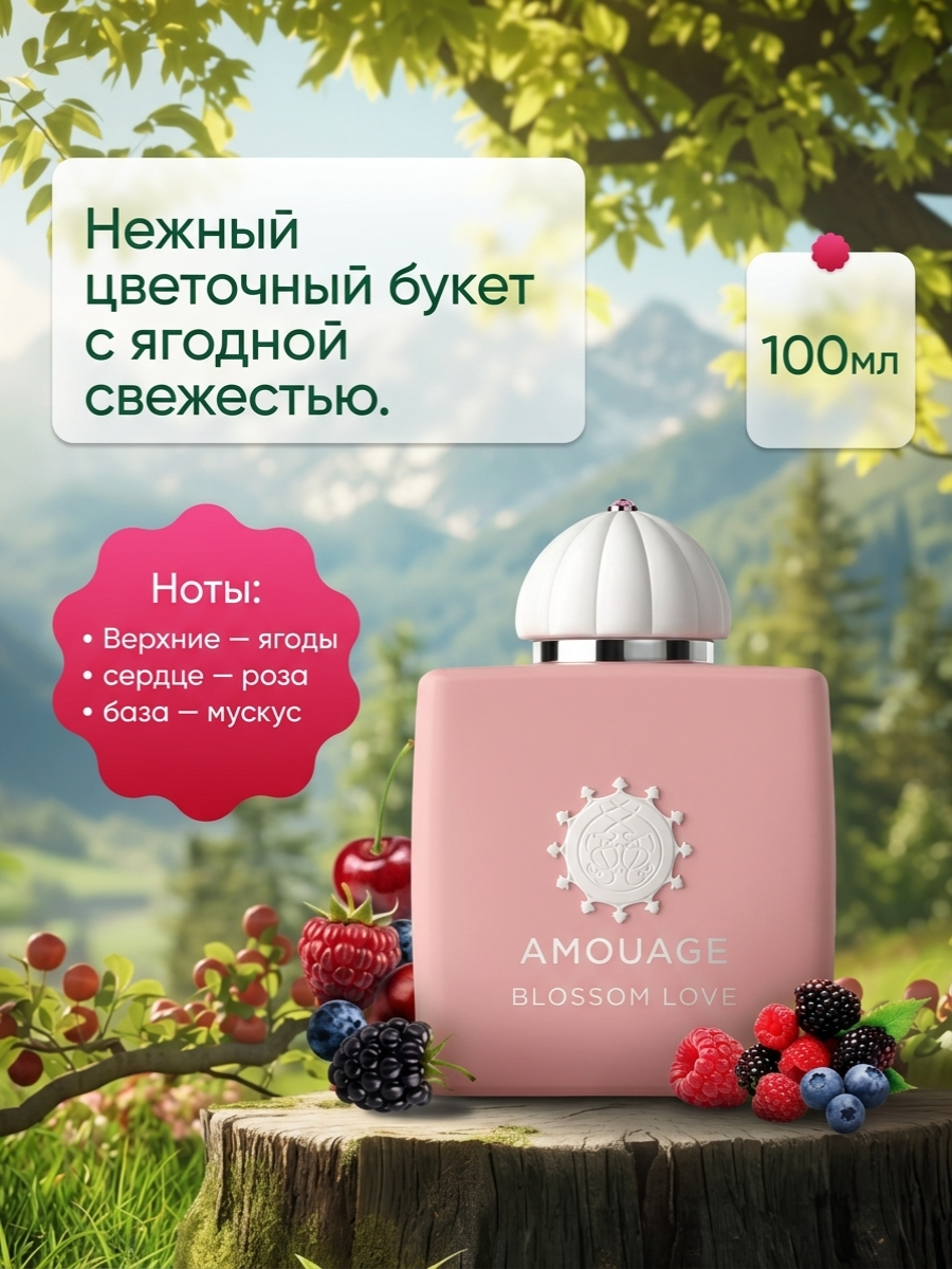 Amouage Blossom Love парфюмерная вода женская 100 мл цветочно-гурманский аромат 2017