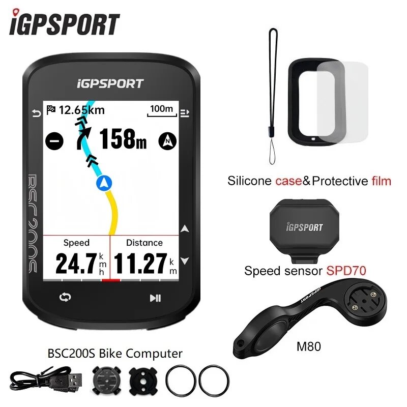 IGPSPORT BSC200S велокомпьютер с датчиком скорости SPD70