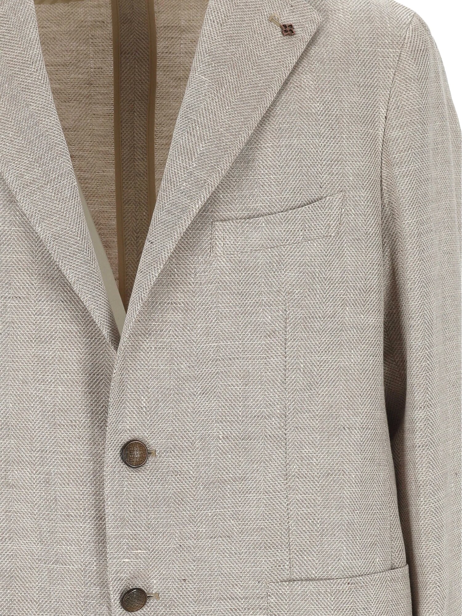 Пиджак Tagliatore Herringbone-weave blazer, размер 54, разноцветный — фото 1