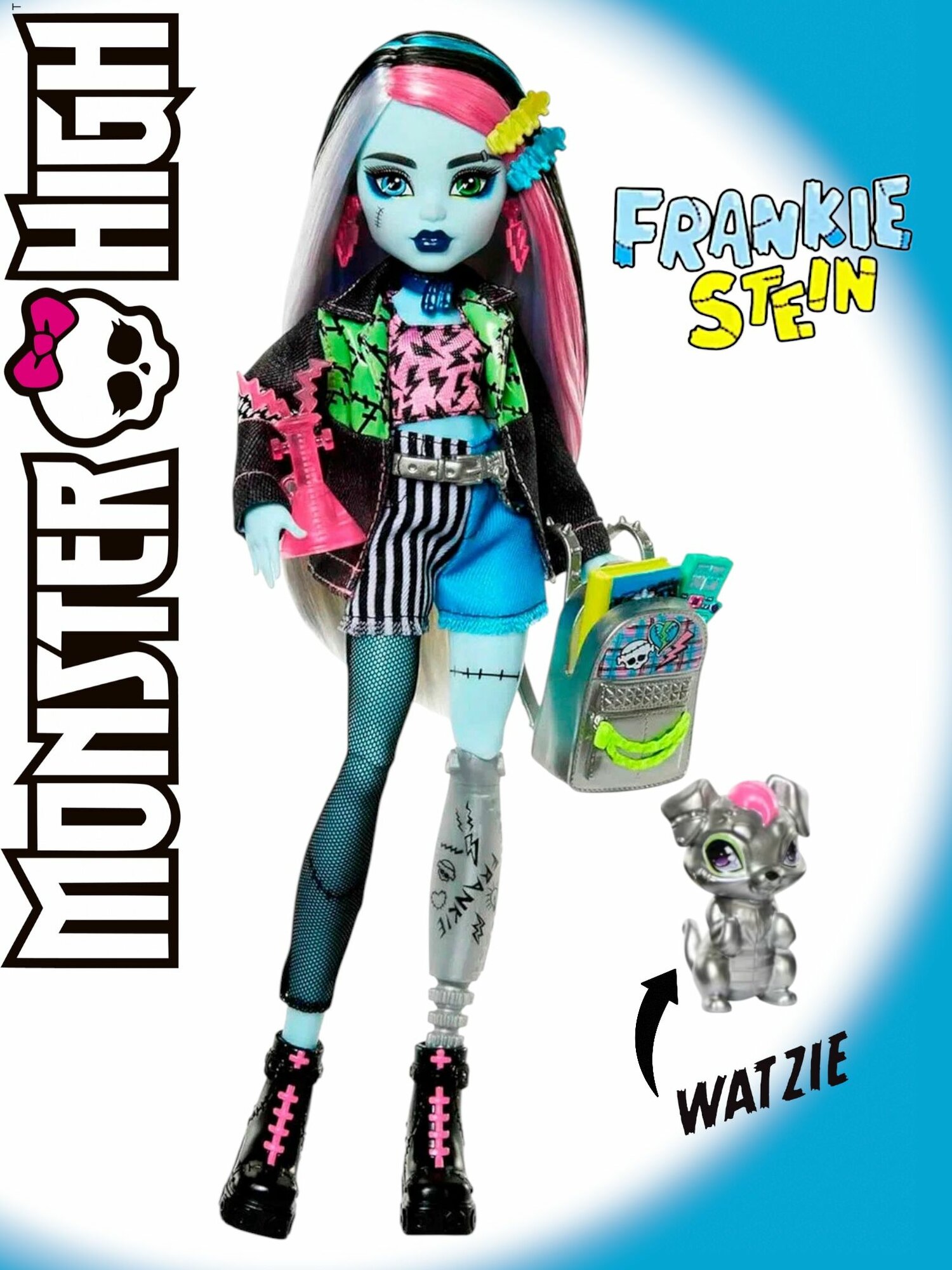 Кукла Monster High Monster Frankie Stein - Монстер Хай Френки Штейн HXH73