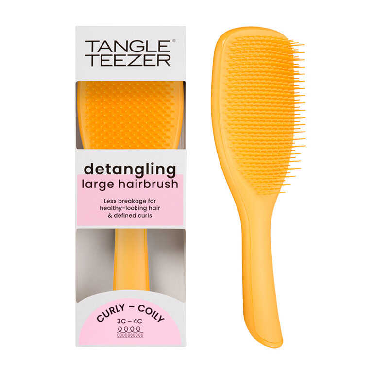TANGLE TEEZER The Large Ultimate Detangler Naturally Curly Daffodil Yellow Расческа Великобритания 1 шт