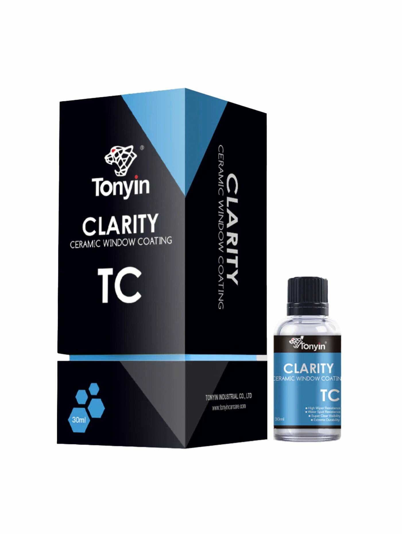 TC Защитное покрытие для стекла "Антидождь" CLARITY CERAMIC WINDOW COATING TONYIN, 30 мл.