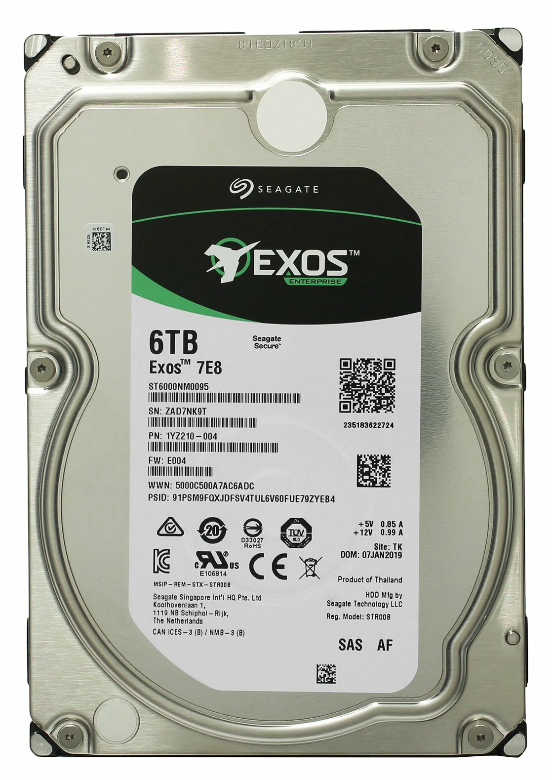 Жесткий диск Seagate 6TB 7200 SAS 3.5" HDD ST6000NM0095