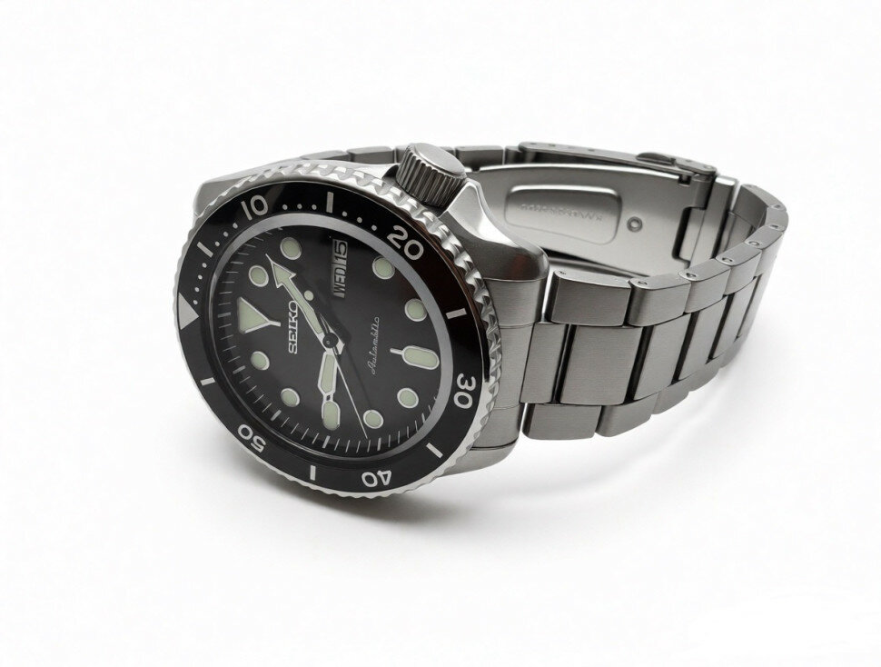 Наручные часы SEIKO Automatic, серебристый/черный — фото 1
