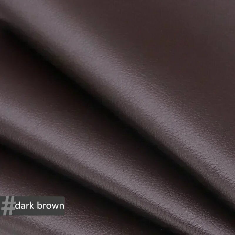 Кожаная нашивка самоклеящаяся, dark brown