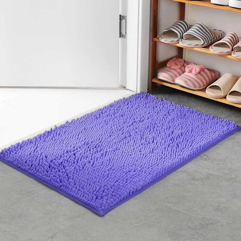 Микрофибра коврики для дома 60x90, Фиолетовый, snow green